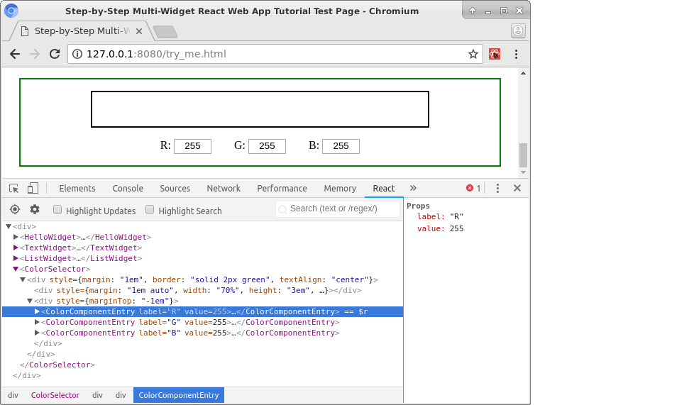 Building A Multi Widget React Web App